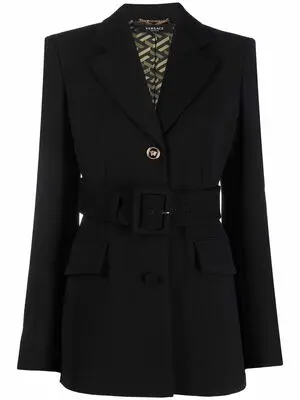 Versace Jeans Couture Belted Outerwear For Women