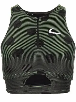 Nike X Off White Polka-dot Print Performance Top - Green