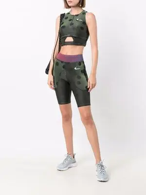 Nike X Off White Polka-dot Print Performance Top - Green
