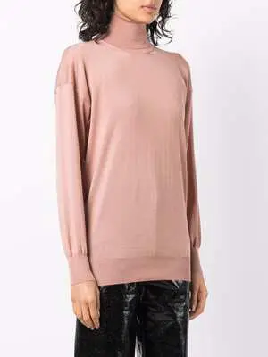 TOM FORD High-neck Knitted Top - Pink