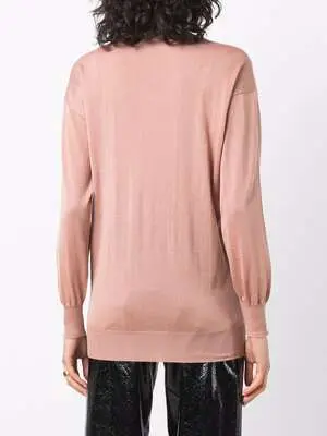 TOM FORD High-neck Knitted Top - Pink