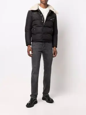Moncler Leo Down-filled Biker Jacket