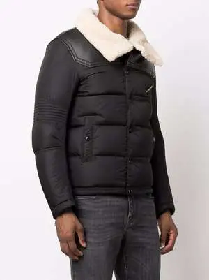 Moncler Leo Down-filled Biker Jacket