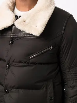 Moncler Leo Down-filled Biker Jacket
