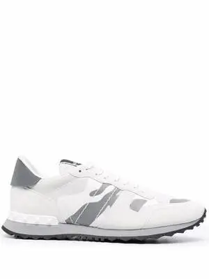 Valentino Garavani Camouflage Rockrunner Sneakers - White