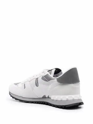 Valentino Garavani Camouflage Rockrunner Sneakers - White