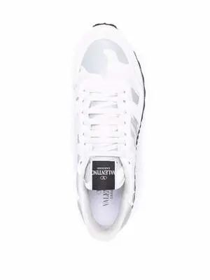 Valentino Garavani Camouflage Rockrunner Sneakers - White