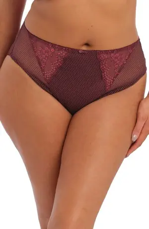Elomi Charley High Cut Briefs Aubergine