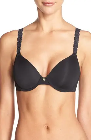 Natori Pure Luxe Underwire T-shirt Bra - Black
