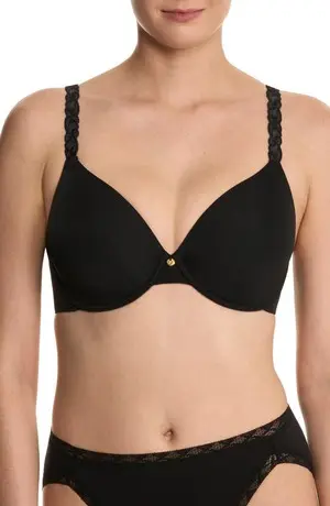 Natori Pure Luxe Underwire T-Shirt Bra Black