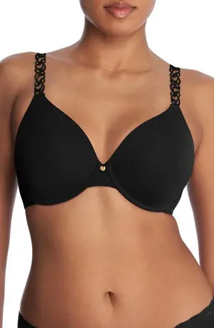 Natori Pure Luxe Underwire T-shirt Bra Black/buff