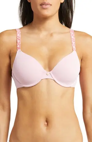 Natori Pure Luxe Underwire T-shirt Bra Blossm/ Cor