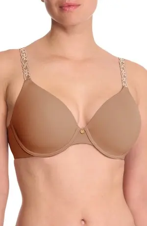 Natori Pure Luxe Underwire T-shirt Bra Buff/cashmere