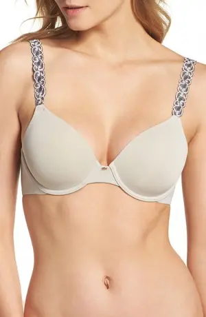 Natori Pure Luxe Underwire T-shirt Bra Cocoon/ India Ink