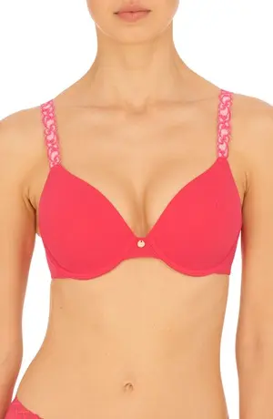 Natori Pure Luxe Underwire T-shirt Bra Hibisc/ Bls