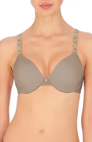 Natori Pure Luxe Underwire T-shirt Bra Smoky/ Ivory