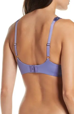 Natori Pure Luxe Underwire T-shirt Bra Stonewash/ Dark Night