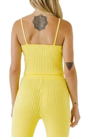 Endless Rose Rib Knit Crop Camisole