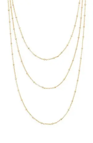 Nordstrom Triple Wrap Necklace - Gold