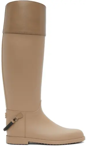 Brunello Cucinelli Brunello Cucinelli Beige Rubber Tall Boots - C2426 Nut