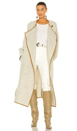Isabel Marant Jolni Coat In Grey