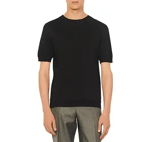 Sandro Knitted Tee - Black