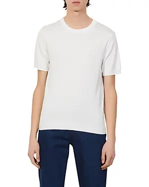 Sandro Knitted Tee Ecru