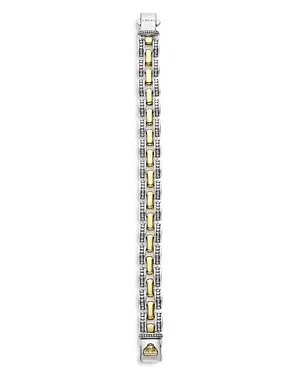 Lagos 18k Yellow Gold And Sterling Silver Link Bracelet