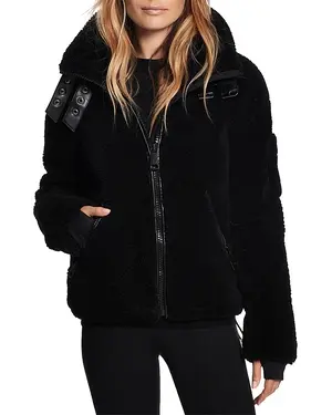 Sam. Sherpa Denver Jacket - Black