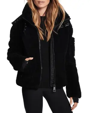 Sam. Sherpa Denver Jacket - Black