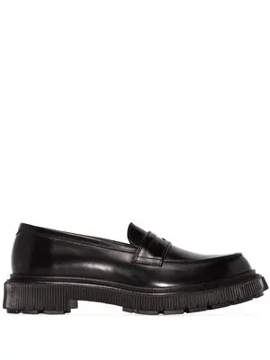 ADIEU PARIS Penny-slot Leather Loafers