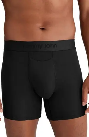 Tommy John Second Skin 4-inch Boxer Briefs - Black