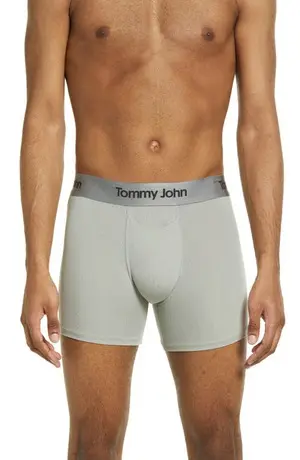 Tommy John Second Skin 4-inch Boxer Briefs Griffin W/ Scarlet Ibis Stitch