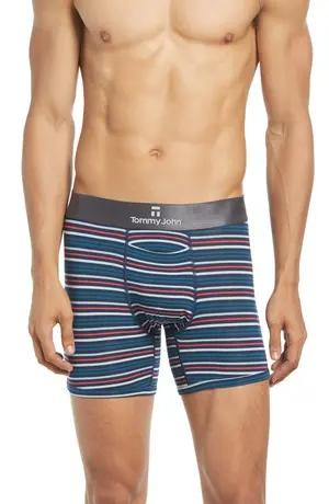 Tommy John Second Skin 4-inch Boxer Briefs Helmes Stripe