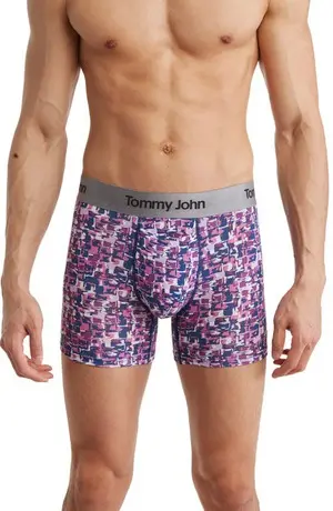 Tommy John Second Skin 4-inch Boxer Briefs Radiant Orchid Brick