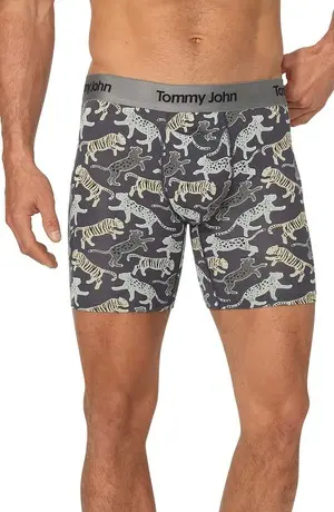 Tommy John Second Skin 6-inch Boxer Briefs Asphalt Big Cat