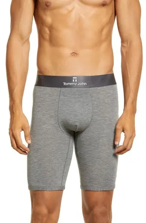 Tommy John Second Skin 6-inch Boxer Briefs Medium Heather Grey