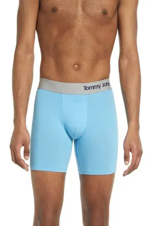 Tommy John Supima Cool Cotton Blend 6-inch Boxer Briefs Bonnie Blue