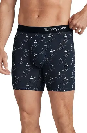 Tommy John Supima Cool Cotton Blend 6-inch Boxer Briefs Invisible Skier