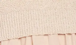 EN SAISON Mixed Media Tiered Midi Dress
