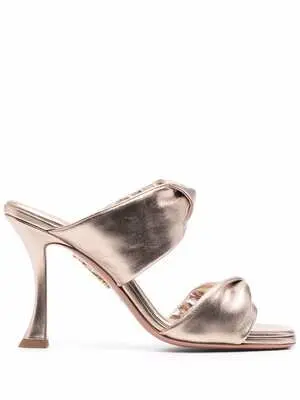 AQUAZZURA Twist 95 Sandals - Gold