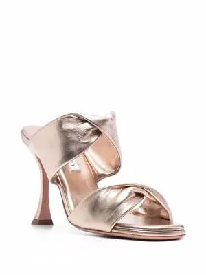 AQUAZZURA Twist 95 Sandals - Gold