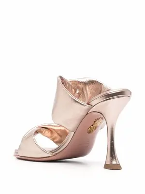 AQUAZZURA Twist 95 Sandals - Gold