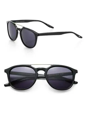 Barton Perreira Barton Perreira Rainey 52MM Square Sunglasses - Black