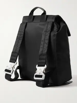 1017 Alyx 9sm Leather-trimmed Nylon Backpack