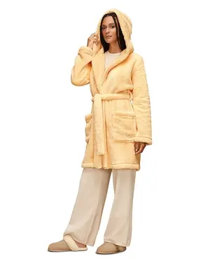 UGG Aarti Hooded Fleece Robe - Chick