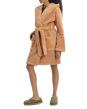 UGG UGG Aarti Hooded Fleece Robe Oolong