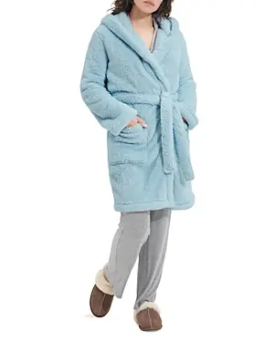 UGG UGG Aarti Hooded Fleece Robe Pool