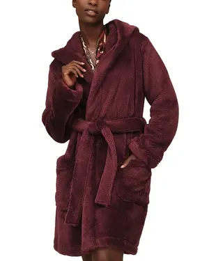 UGG Aarti Hooded Fleece Robe - Wild Grape