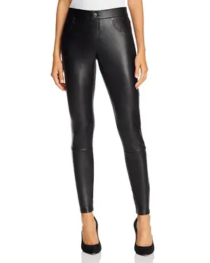 Hue Leatherette Leggings - Black